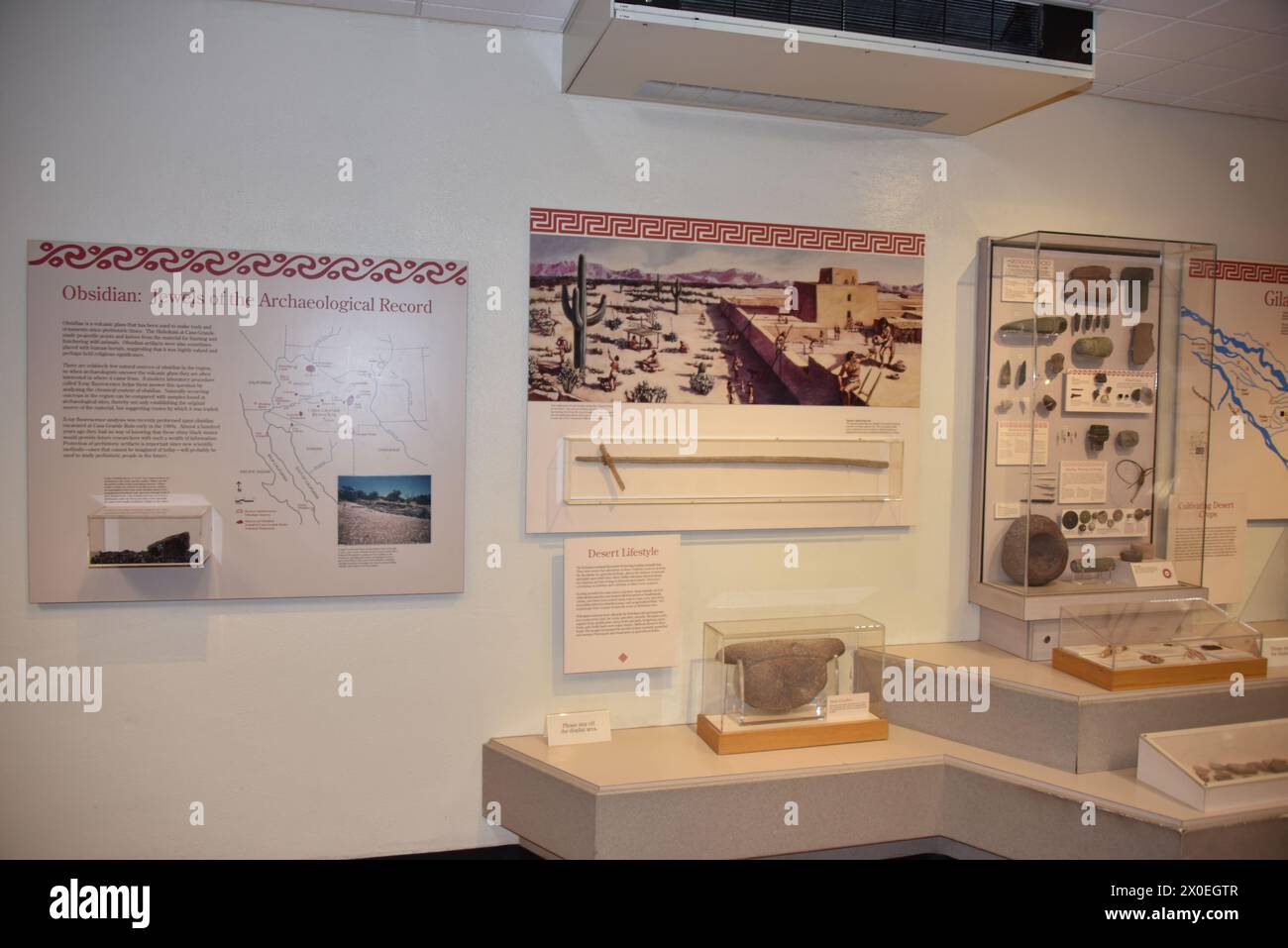 Coolidge, AZ., U.S.A., 3/16/2024. Casa Grande Ruins National Monument ...