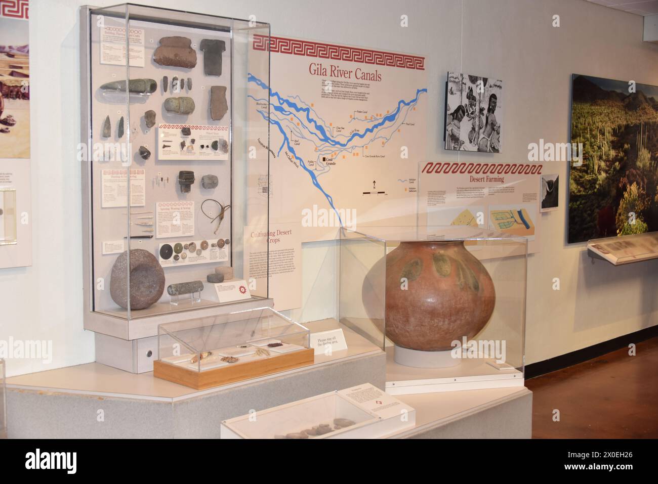 Coolidge, AZ., U.S.A., 3/16/2024. Casa Grande Ruins National Monument ...