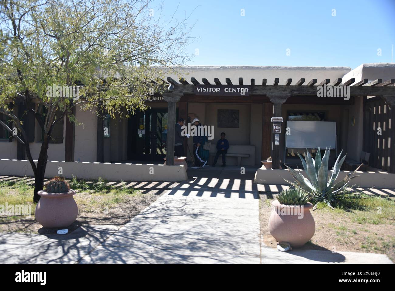 Coolidge, AZ., U.S.A., 3/16/2024. Casa Grande Ruins National Monument ...
