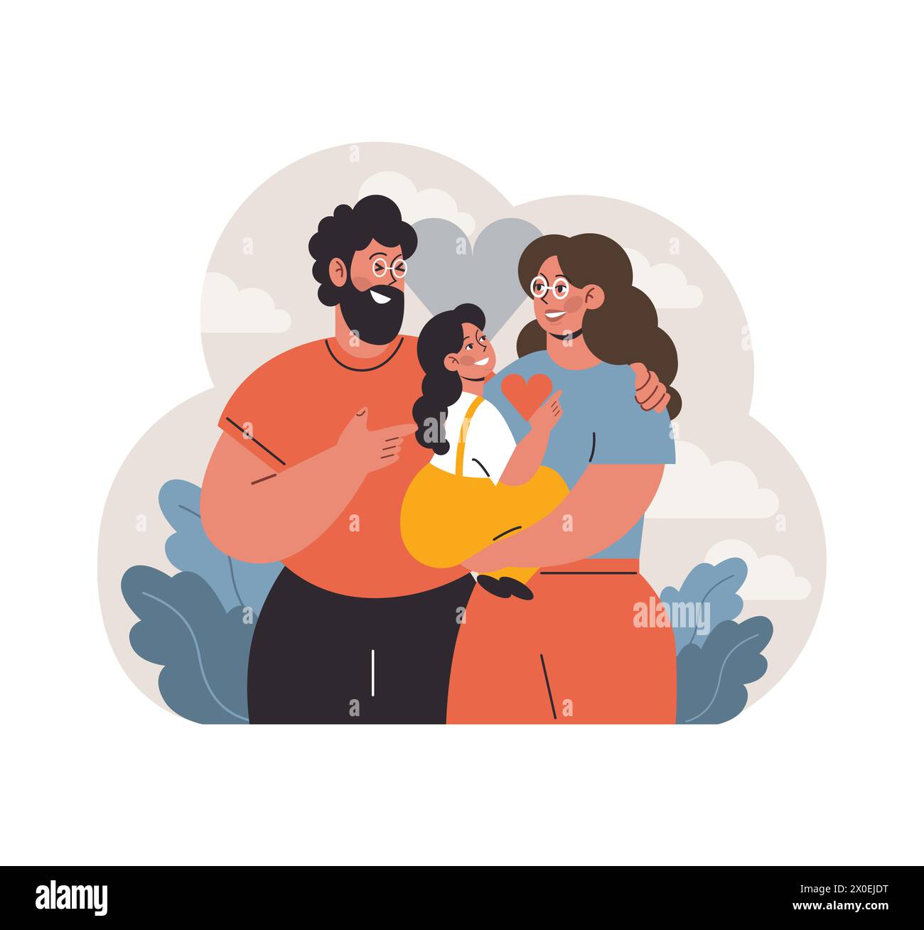 Feelings bonding Stock Vector Images - Alamy