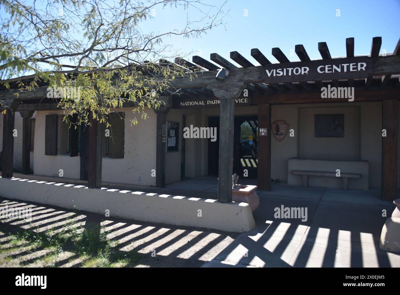 Coolidge, AZ., U.S.A., 3/16/2024. Casa Grande Ruins National Monument ...