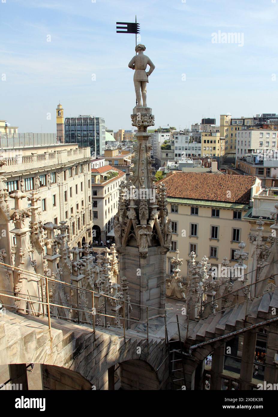 Stone lace of sculptures and spires of the Cathedral, Standard-bearer ...