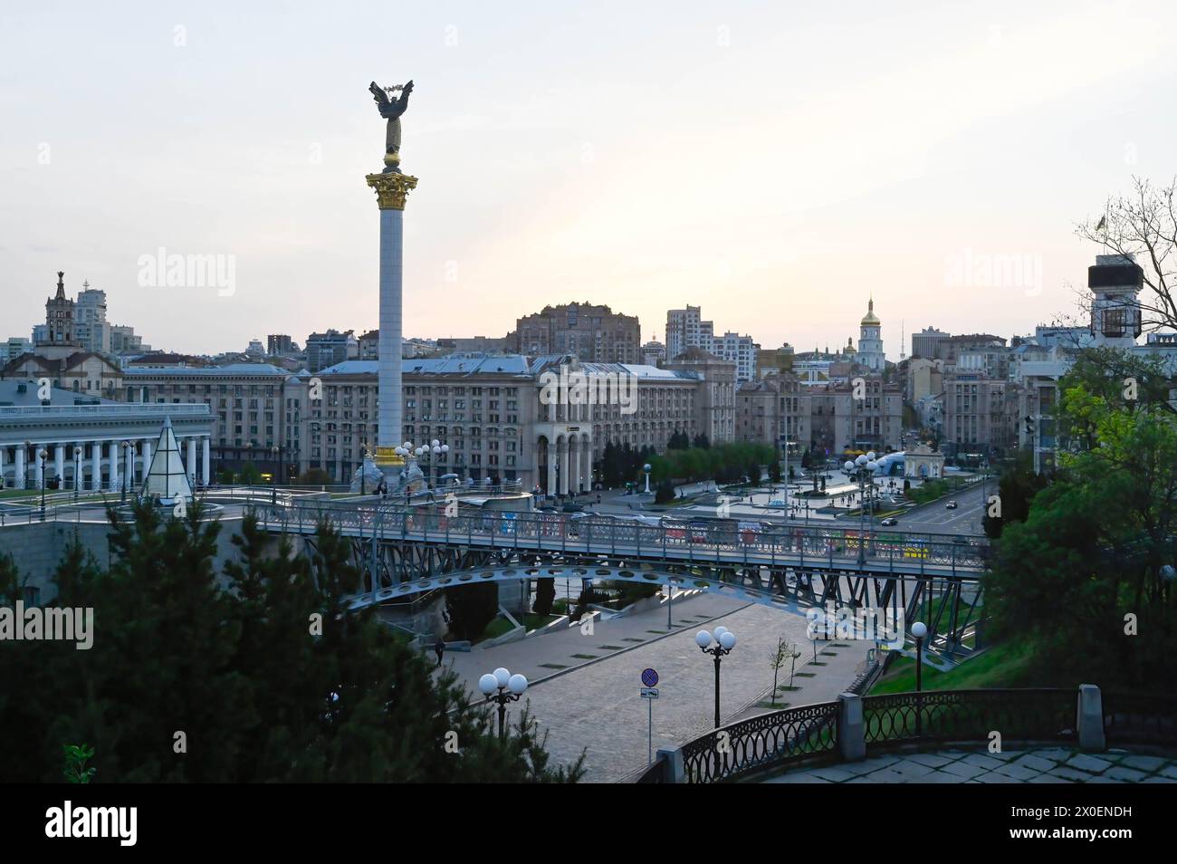 General view of the Kyiv Independence Square Stock Photo - Alamy