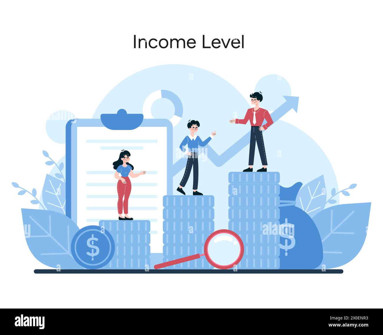 Income Level concept. A compelling vector illustration showcasing the ... Income Level concept. A compelling vector illustration showcasing the ...