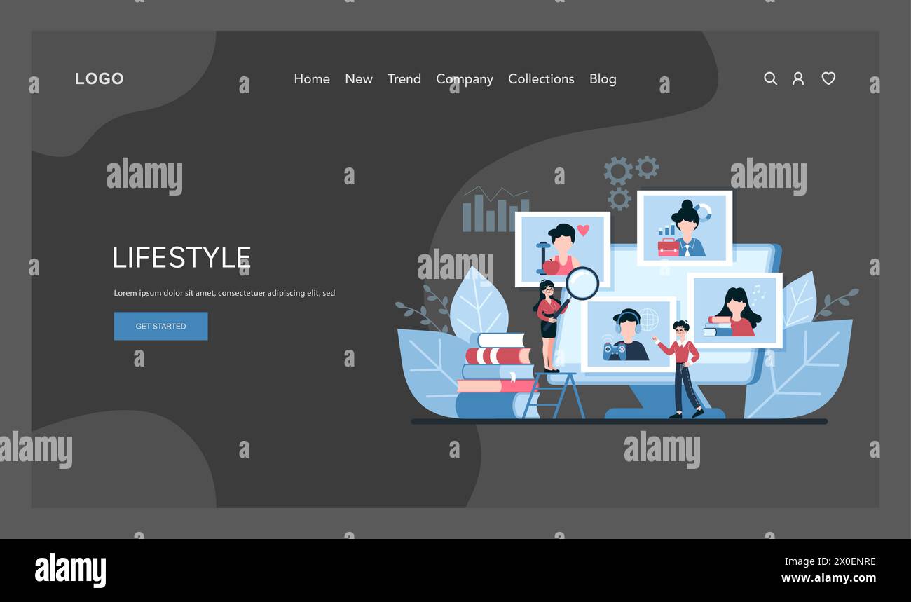 Lifestyle Segmentation analysis. Illustration captures tailored ...