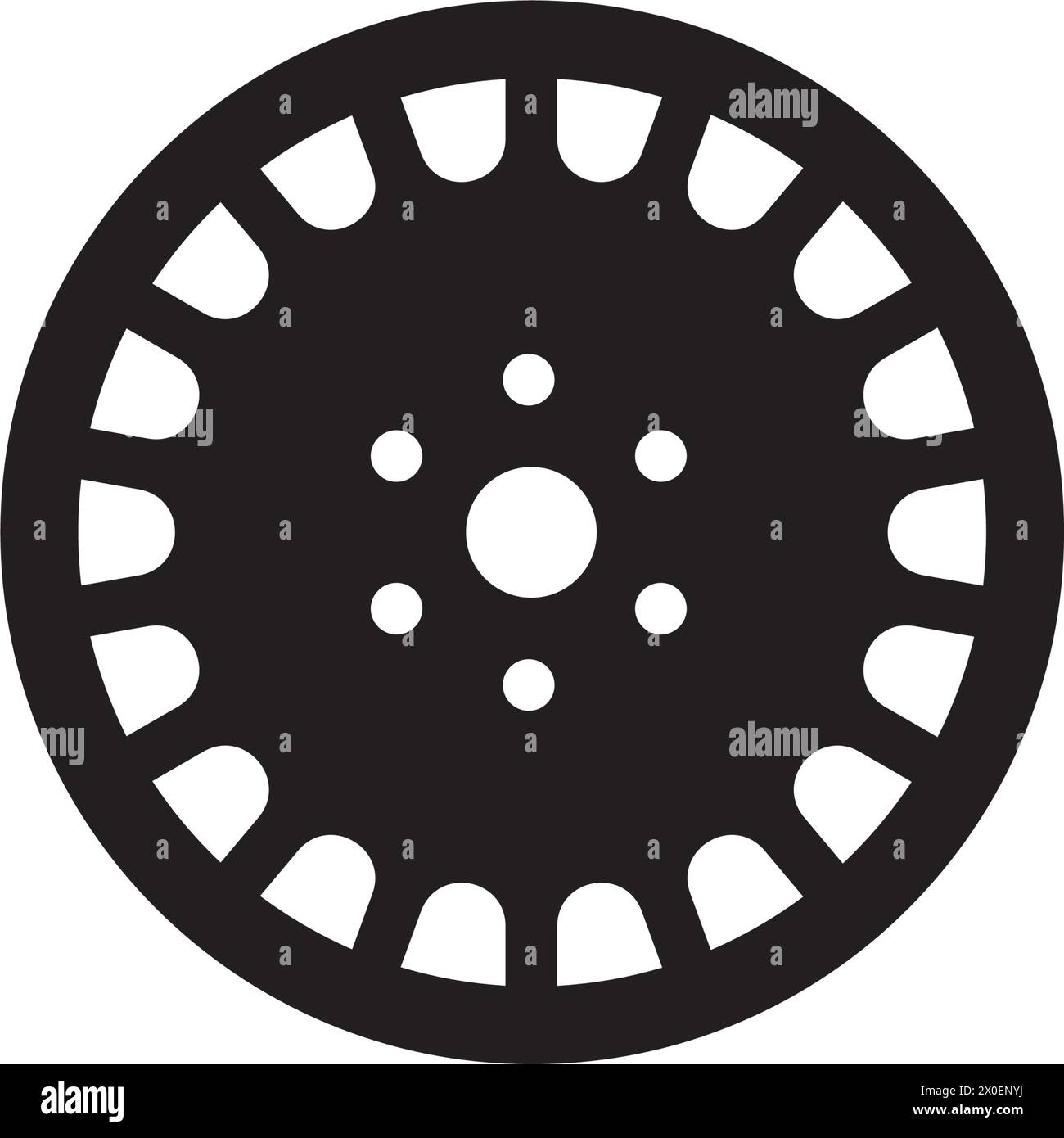 Car wheels and rims Stock Vector Images - Alamy