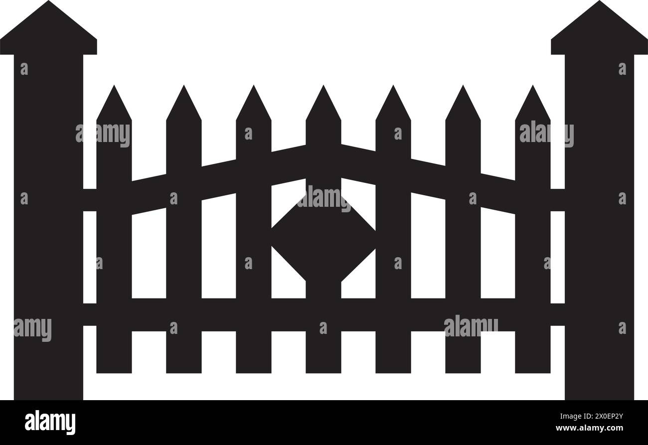 fence icon vector illustration symbol design Stock Vector Image & Art ...