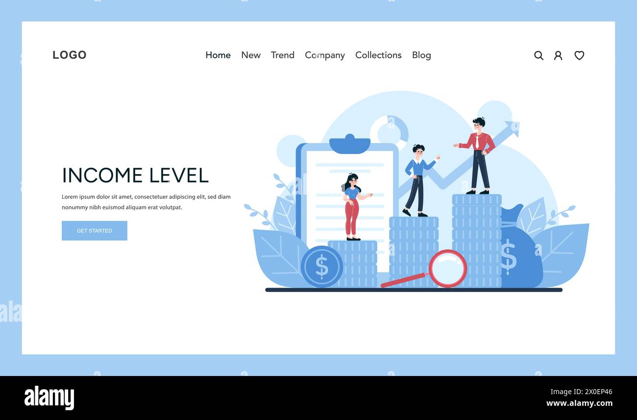 Income Level concept. A compelling vector illustration showcasing the ...