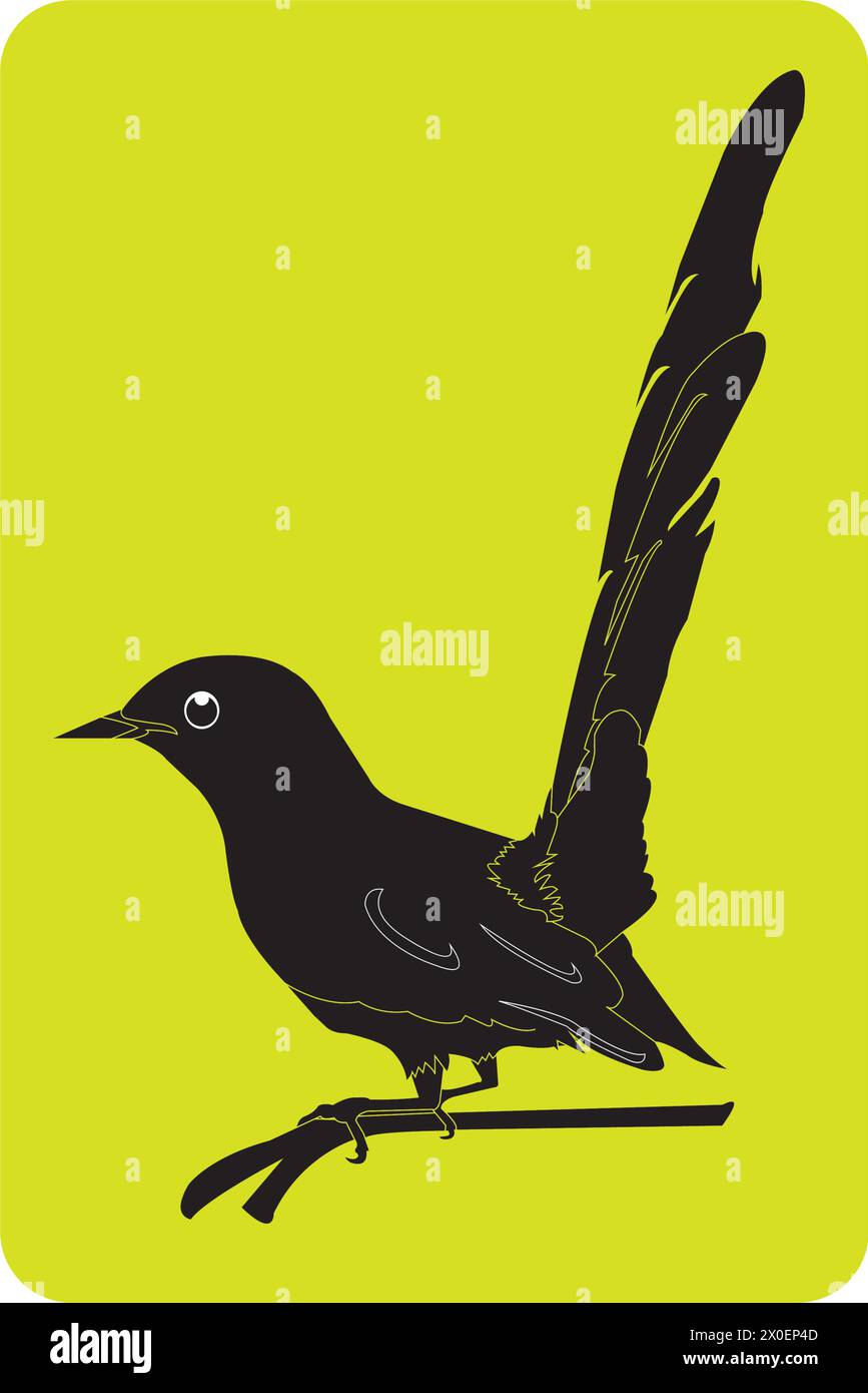 Stone magpie,icon logo vector design illustration Stock Vector Image ...