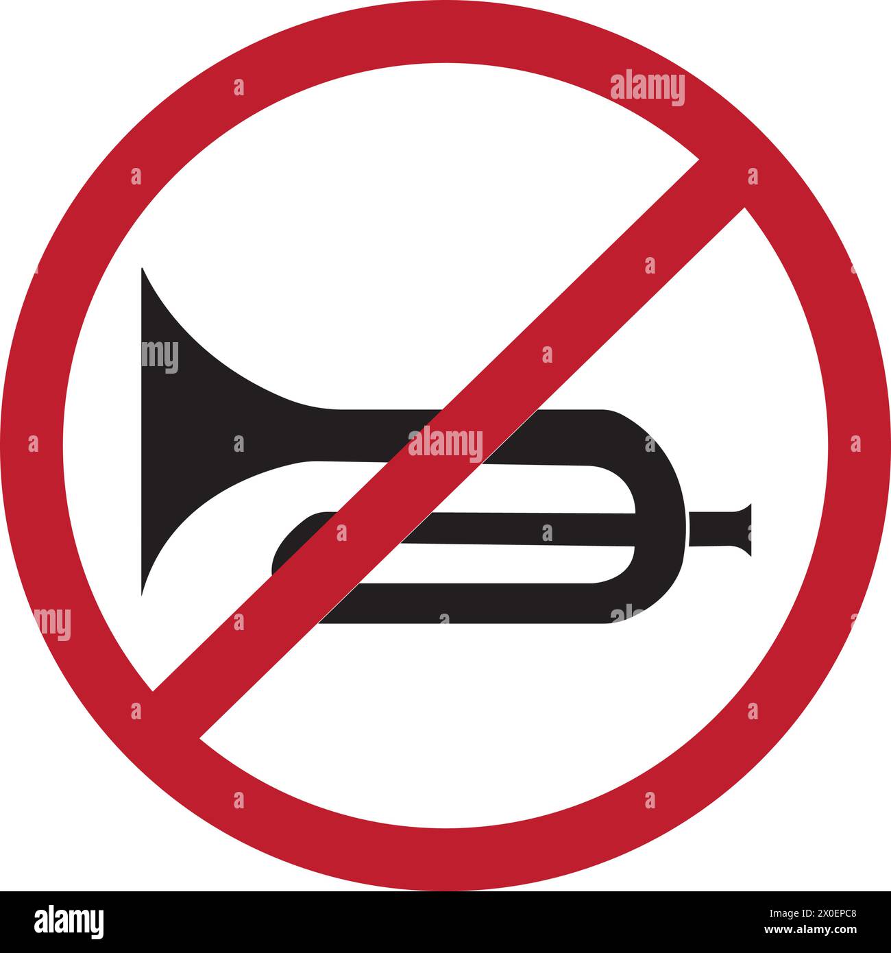 no sound icon. no sound horn sign with simple design Stock Vector Image ...