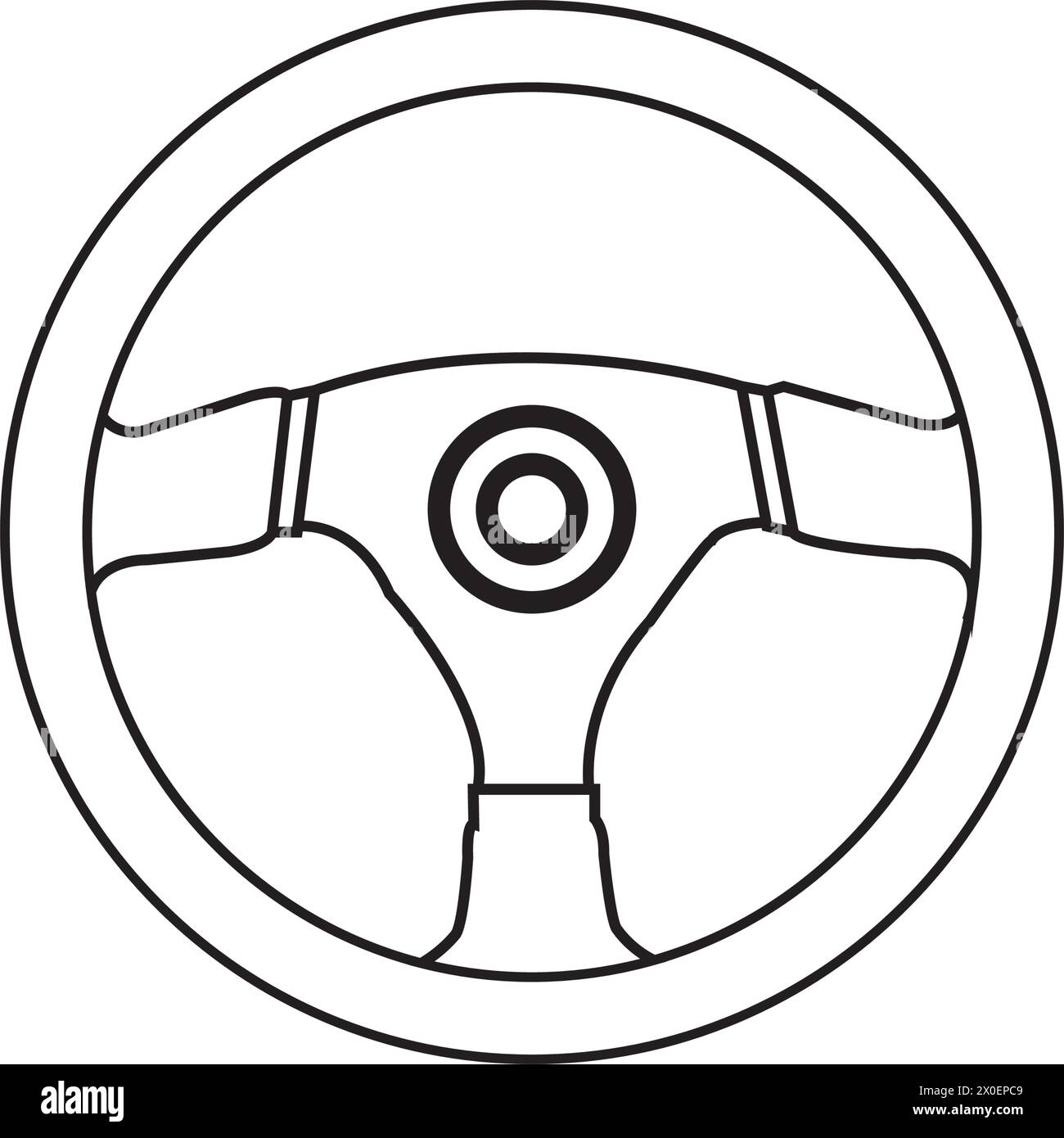 Steering wheel icon vector illustration. Car steering wheel symbol ...