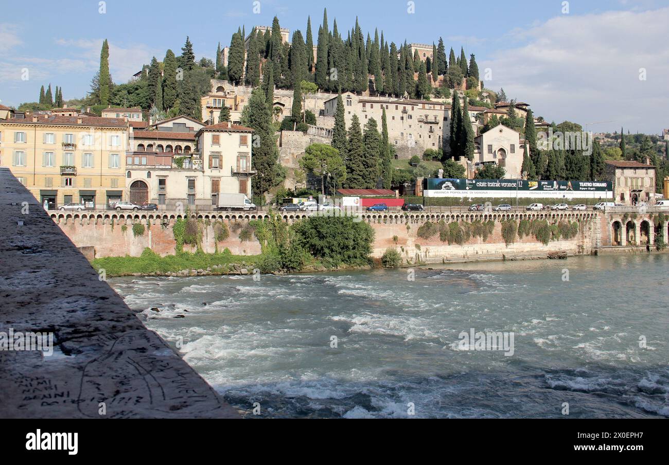 San peter castle at verona hi-res stock photography and images - Alamy
