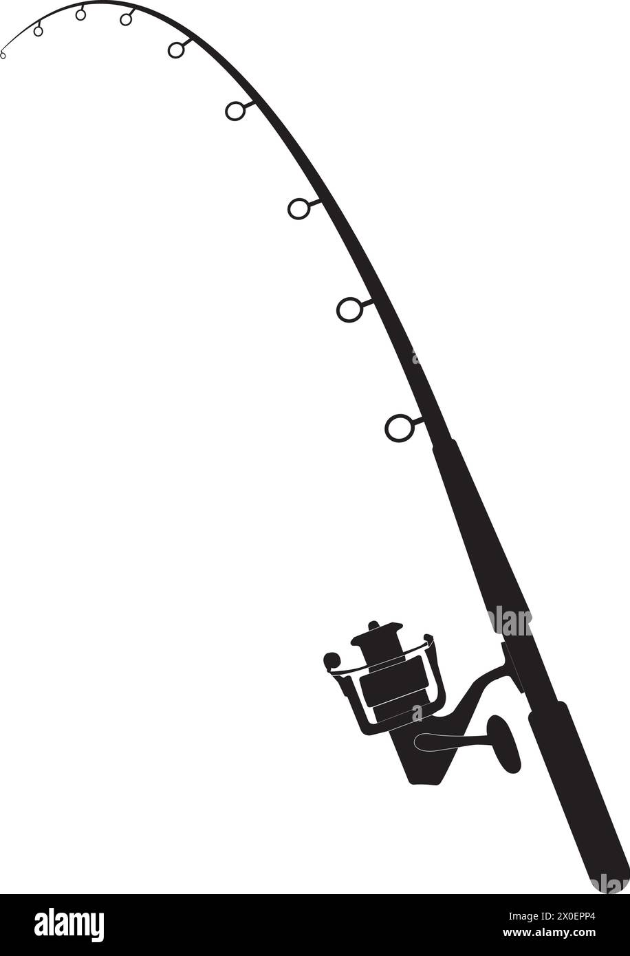 fishing rod icon vector simple design Stock Vector Image & Art - Alamy