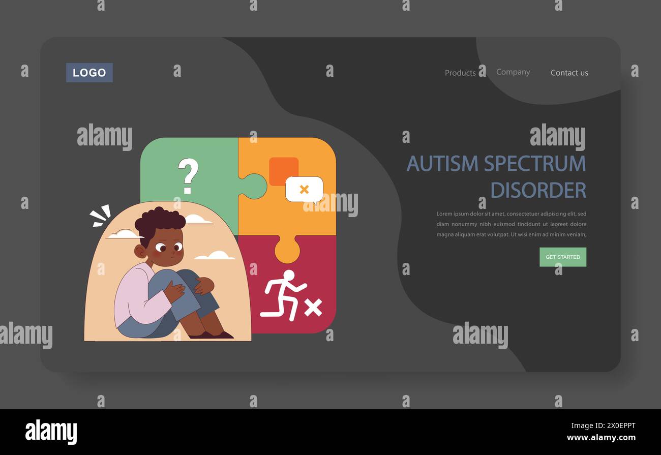 Autism Spectrum Disorder concept. Child contemplates communication ... Autism Spectrum Disorder concept. Child contemplates communication ...