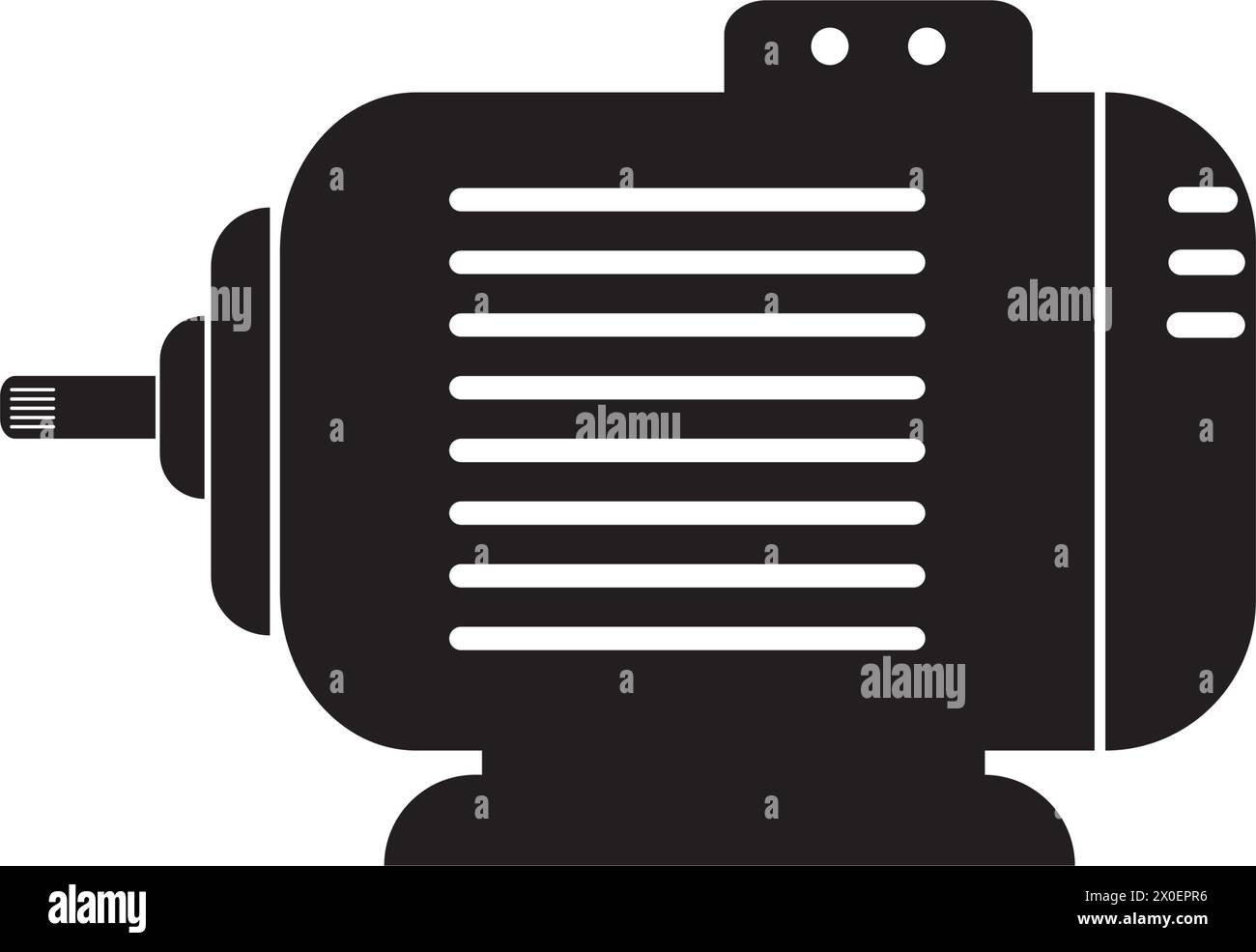 Icono De Motor Electric Motor Engine Motor Component Stock Vector