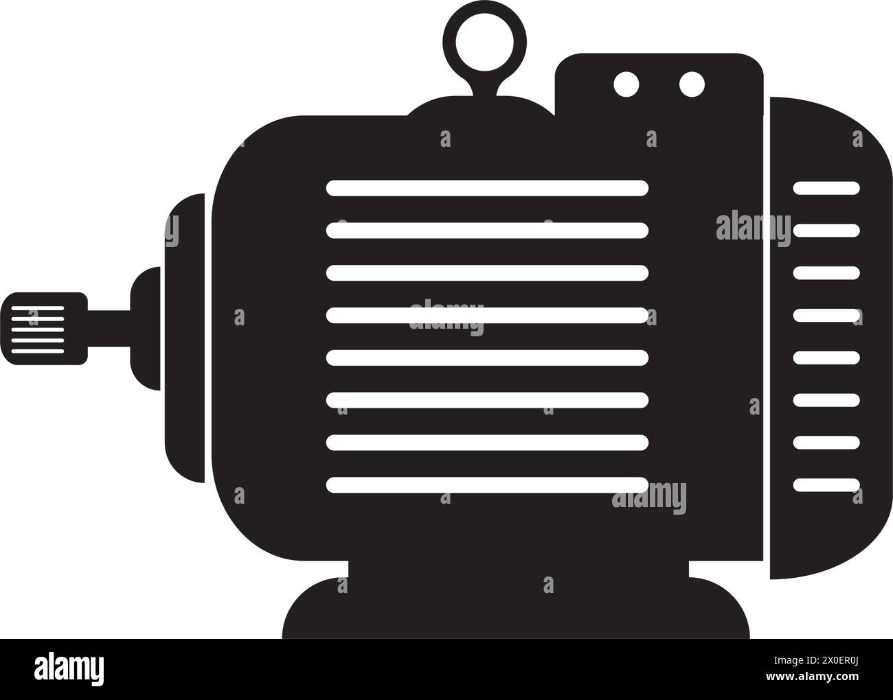 Electric motor icon vector illustration logo design Stock Vector Image ...