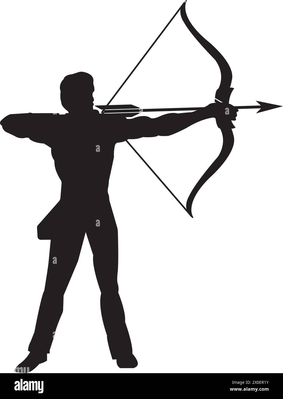 Archer man icon vector simple design Stock Vector Image & Art - Alamy