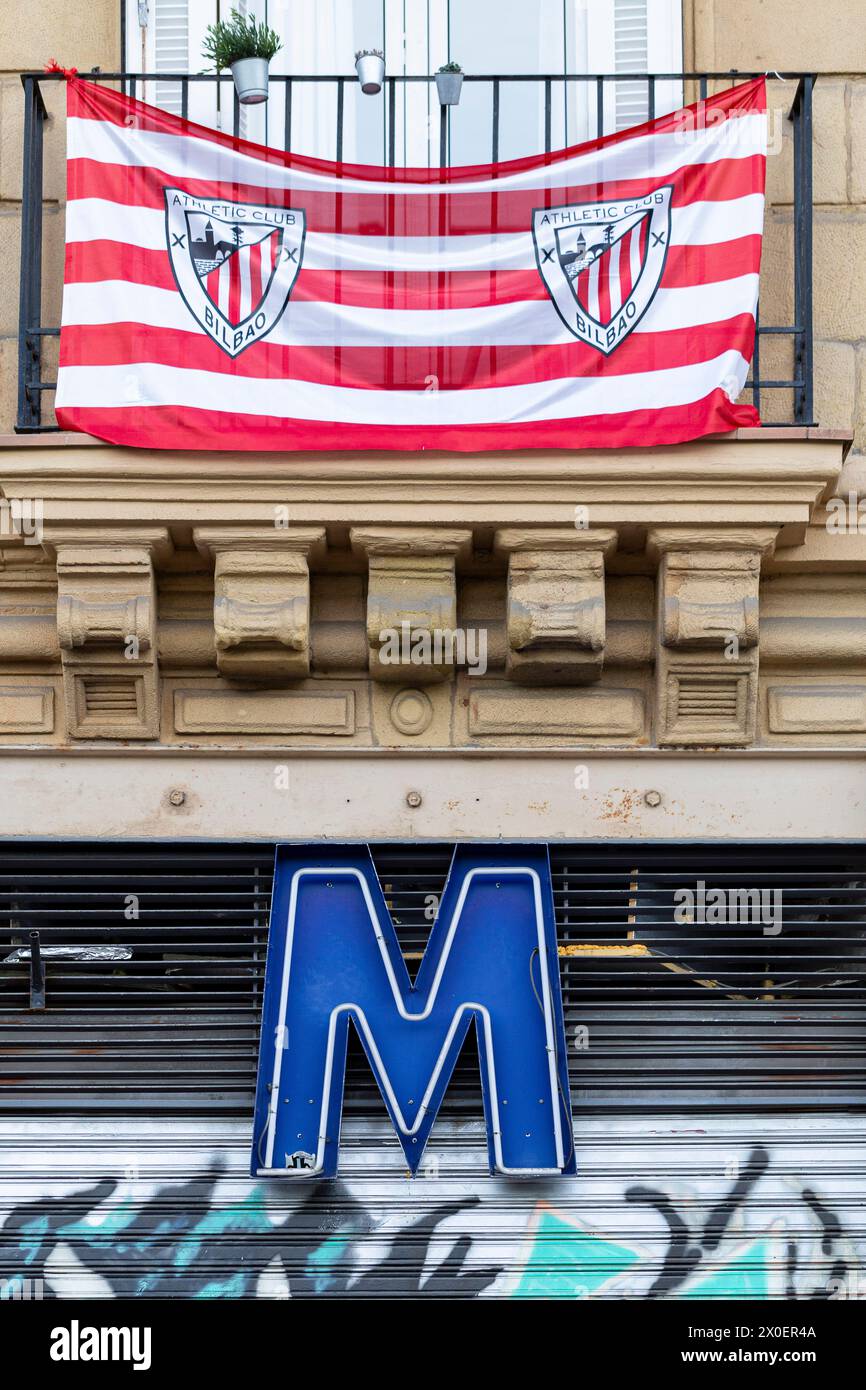 Bilbao. Spain. 20240412, Athletic Club players and supporters celebrate ...