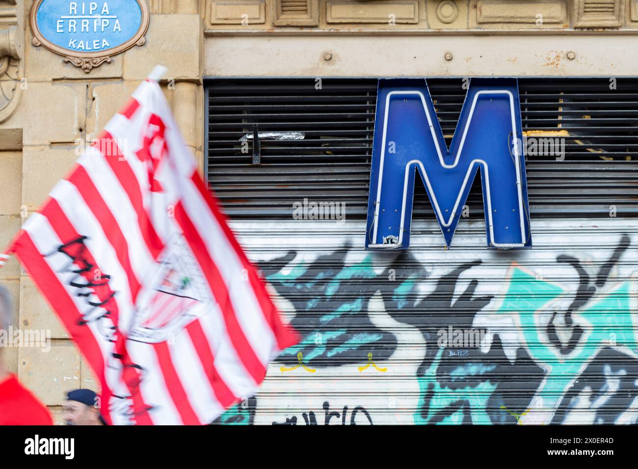 Bilbao. Spain. 20240412, Athletic Club players and supporters celebrate ...