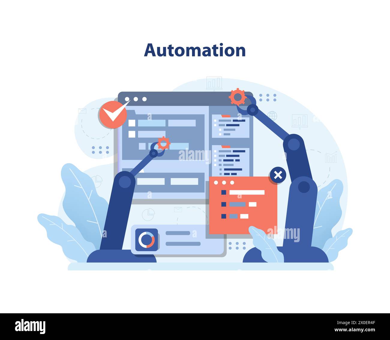 Automation in Digital Business. Mechanical arms streamline complex ... Automation in Digital Business. Mechanical arms streamline complex ...