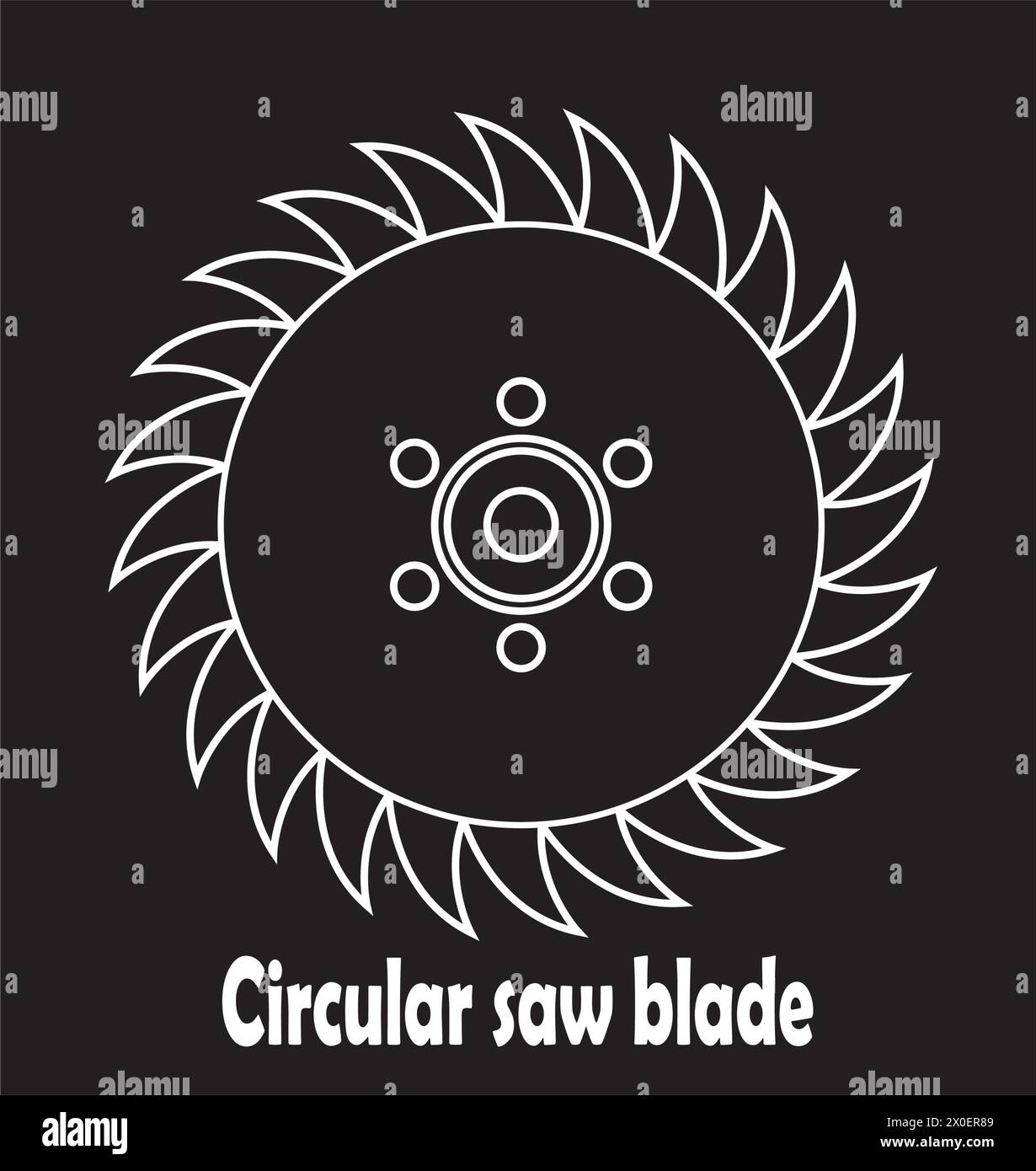 saw blade icon vector illustration symbol design Stock Vector Image ...
