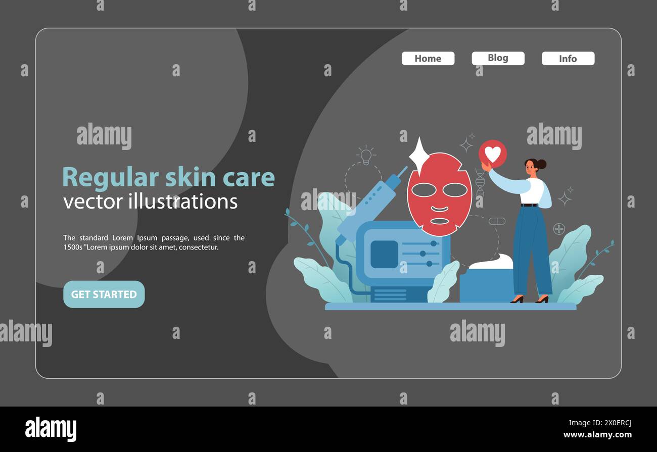 Skin nurturing Stock Vector Images - Alamy