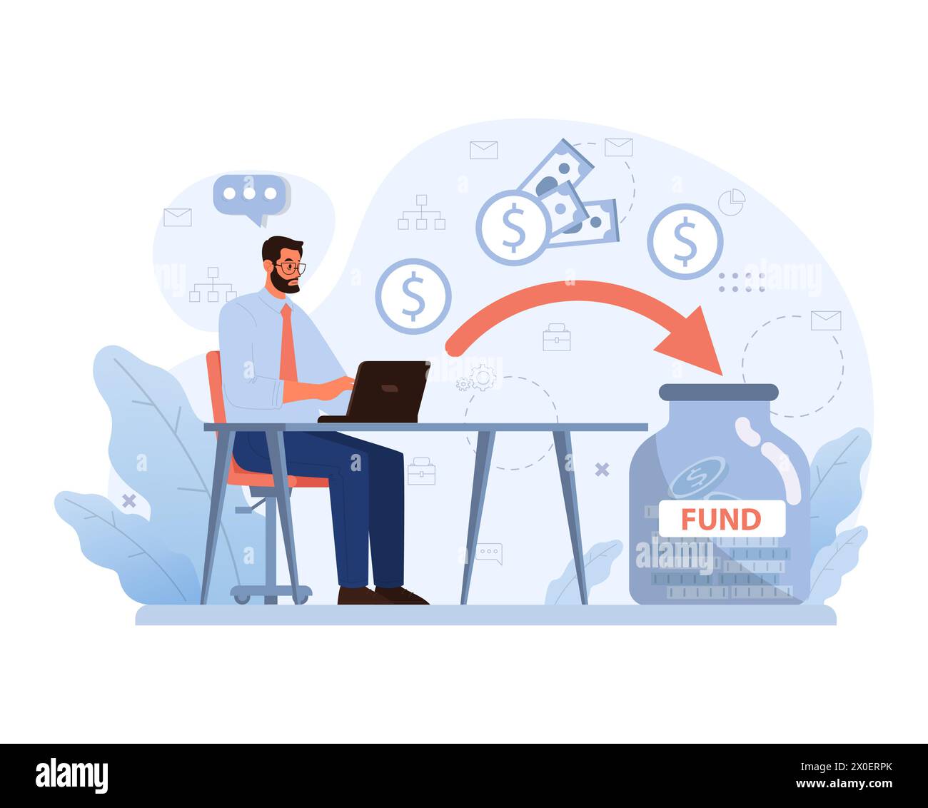 Fund flow Stock Vector Images - Alamy