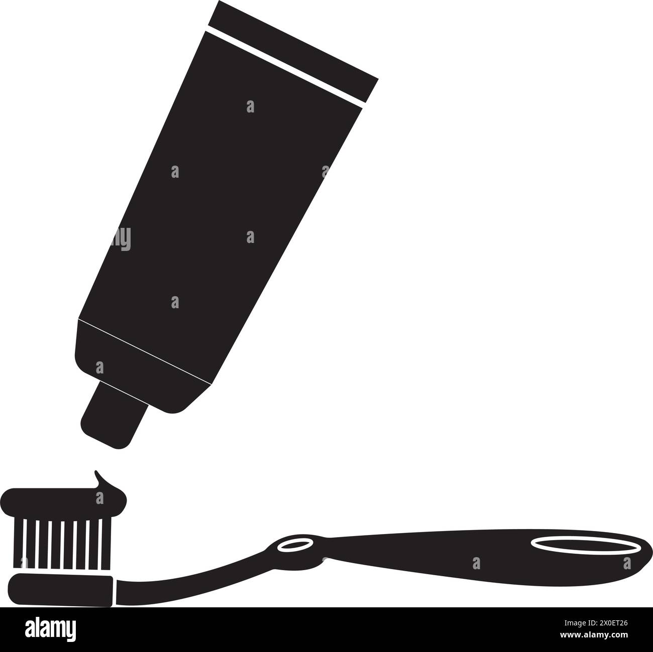 toothbrush icon vector illustration symbol design Stock Vector Image ...