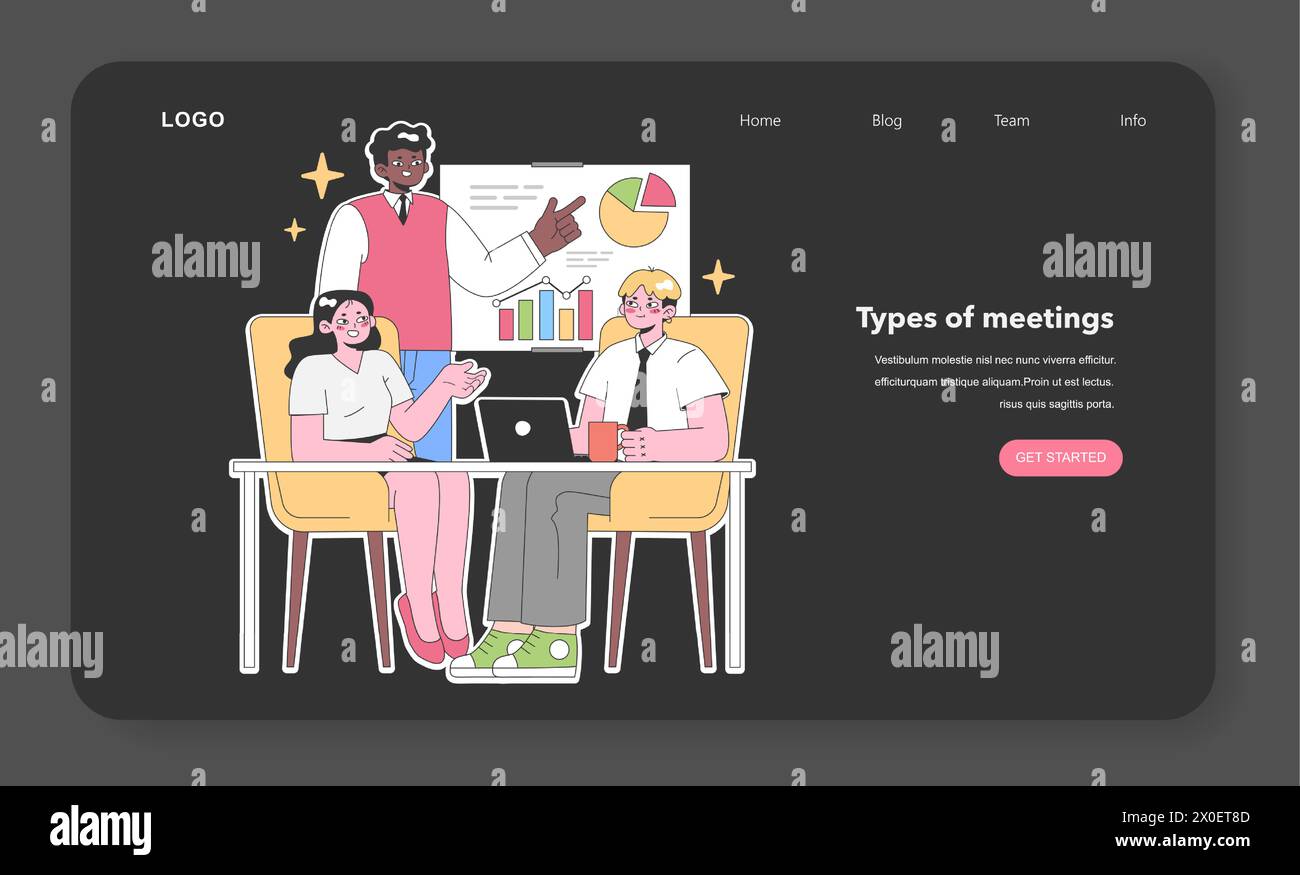 Engaged team collaborates on a project, with a dedicated leader ...