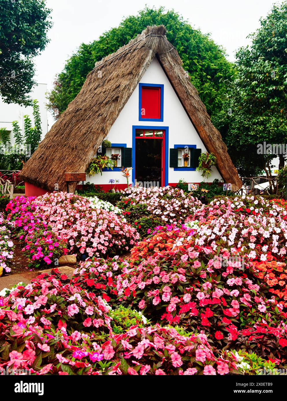 Traditional Madeira house in Santana, Madeira, Portugal Stock Photo - Alamy