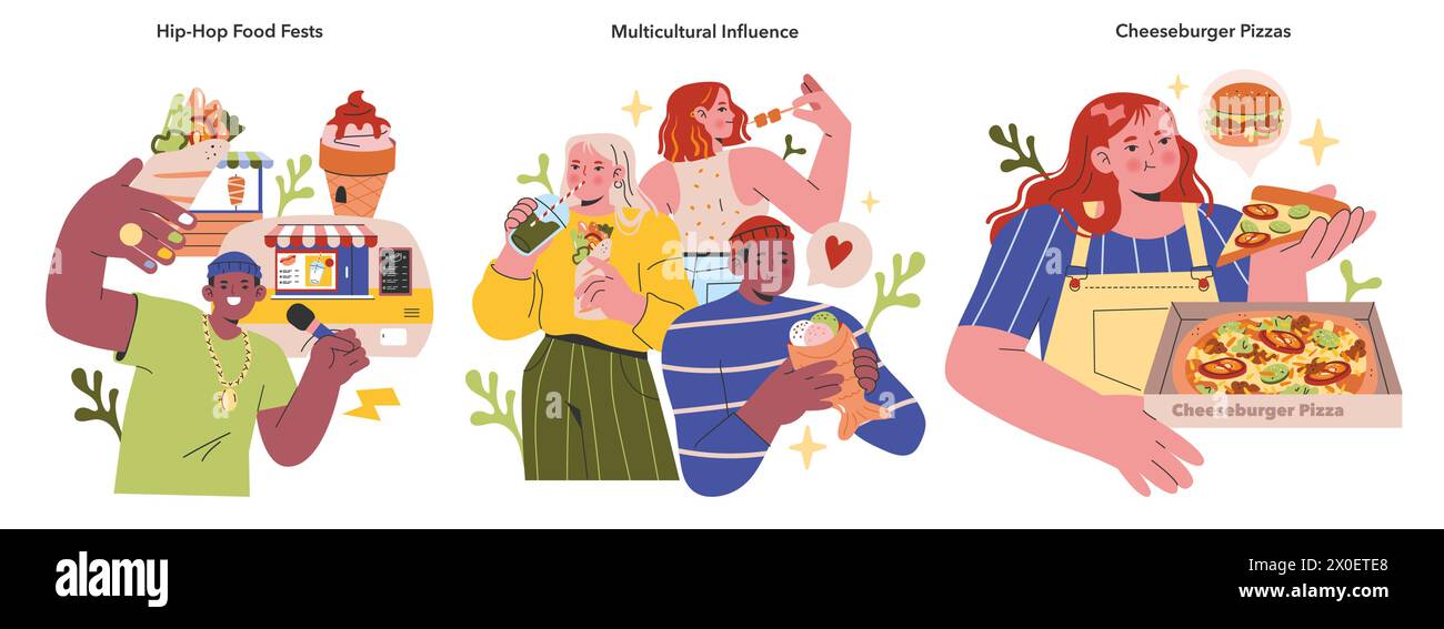 Multicultural influence set showcases diverse people enjoying global ...