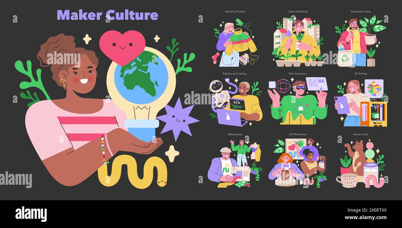 Craftsman workshops Stock Vector Images - Alamy