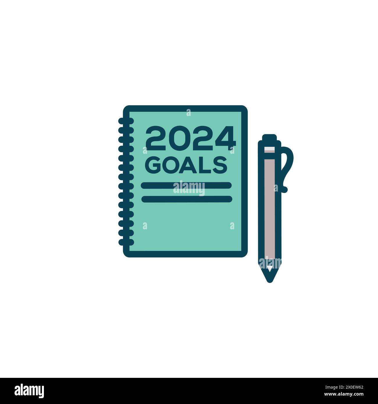 2024 SMART Goals Vector design with various Smart goal keywords Stock ...