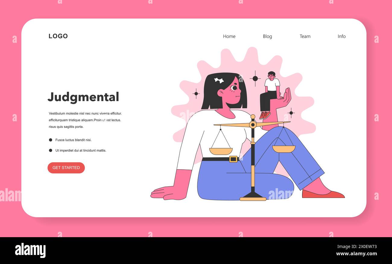 Critical judgment Stock Vector Images - Alamy