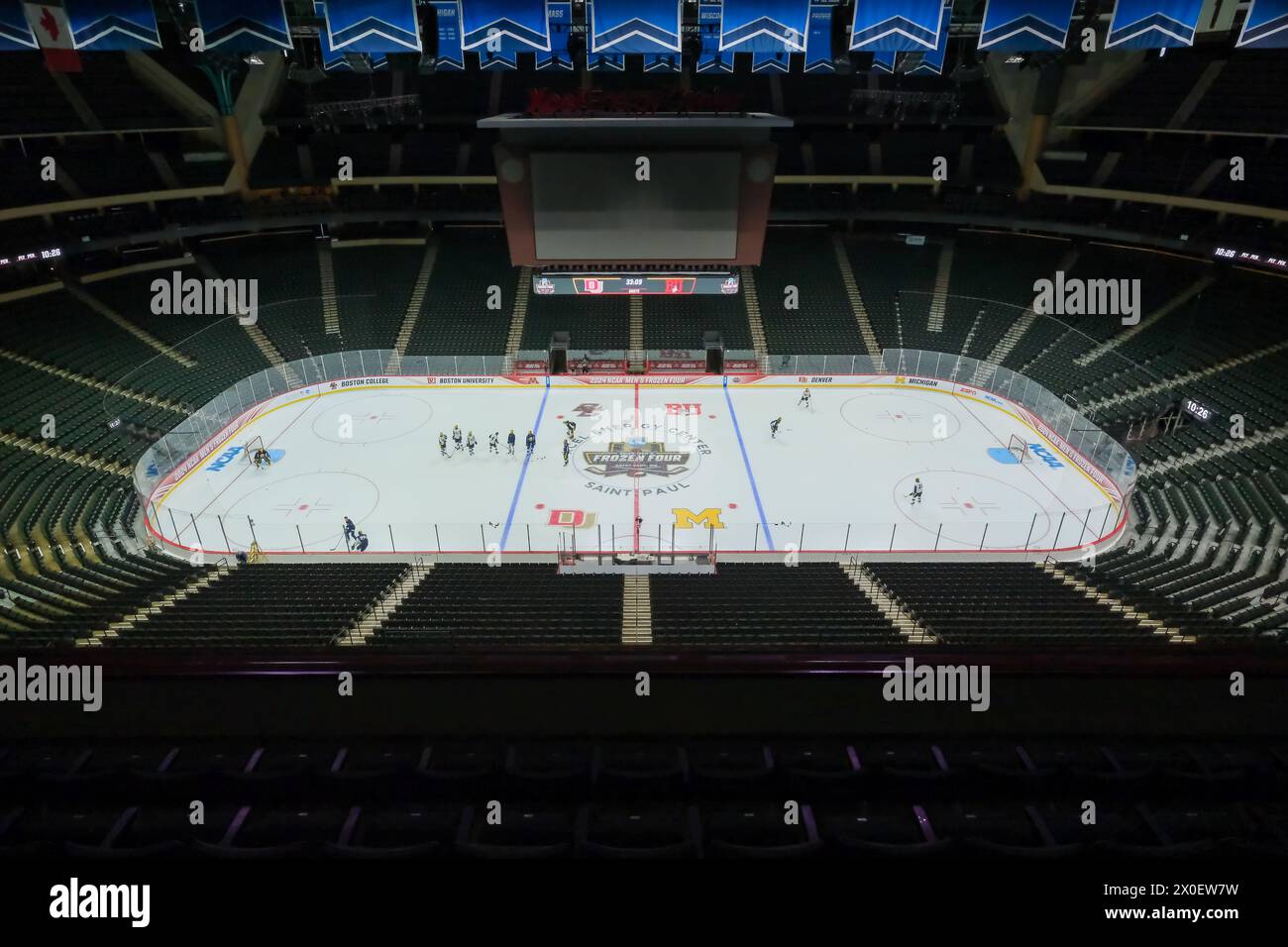 Minneapolis, Minnesota, USA. 11th Apr, 2024. A general view of the ice ...