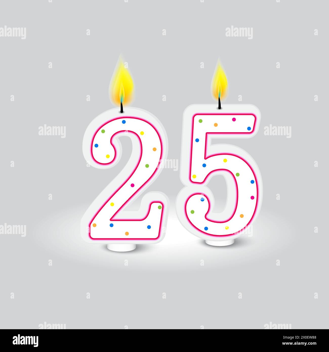 Number twenty five cake Stock Vector Images - Alamy