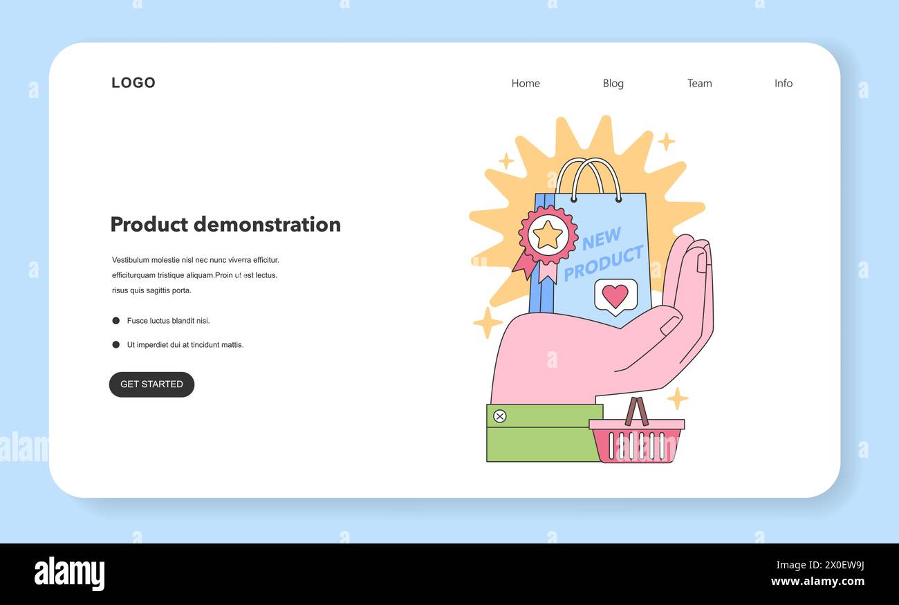 Product Demonstration web or landing. Engaging presentations showcasing ...