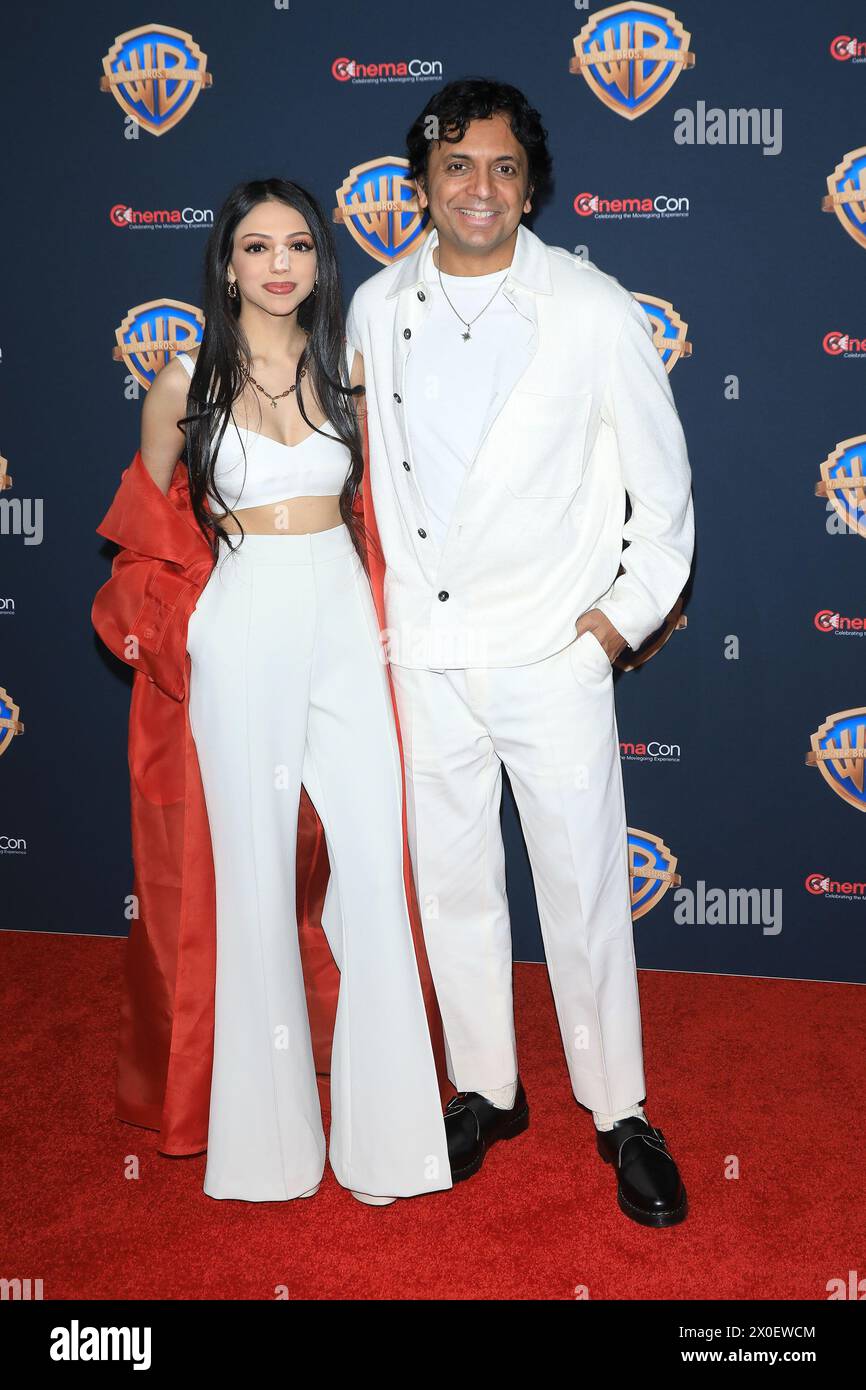 LOS ANGELES - APR 9: Saleka Shyamalan, M. Night Shyamalan at the Warner ...