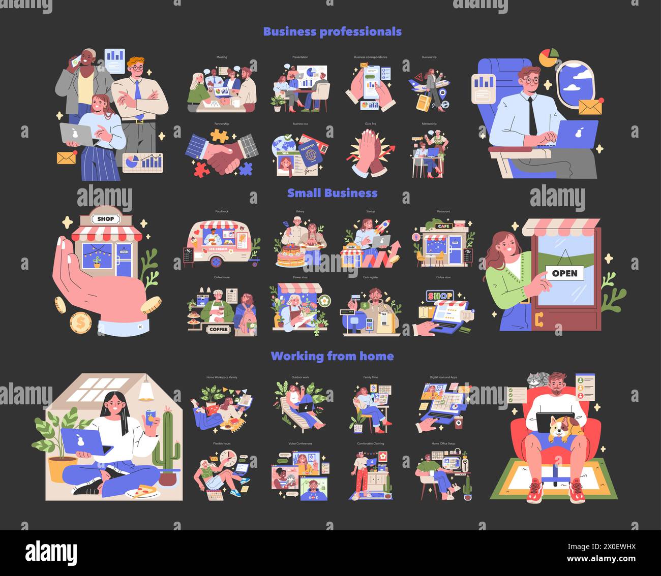 Office workplace dynamics Stock Vector Images - Alamy