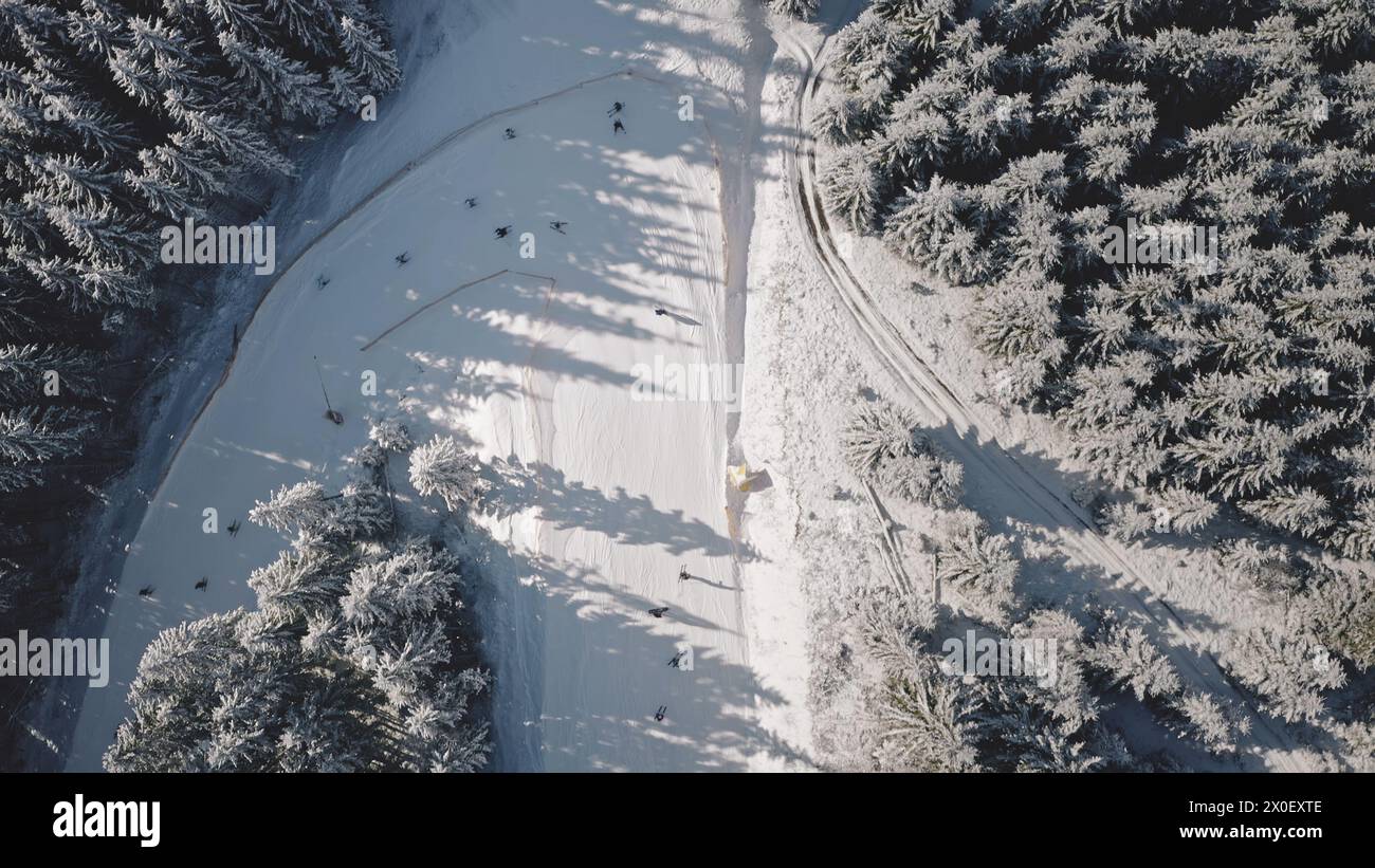 Aerial shot ski resort bukovel hi-res stock photography and images - Alamy