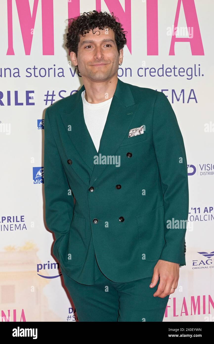 Rome, Italy. 11th Apr, 2024. Fabrizio Colica attends the red carpet of ...