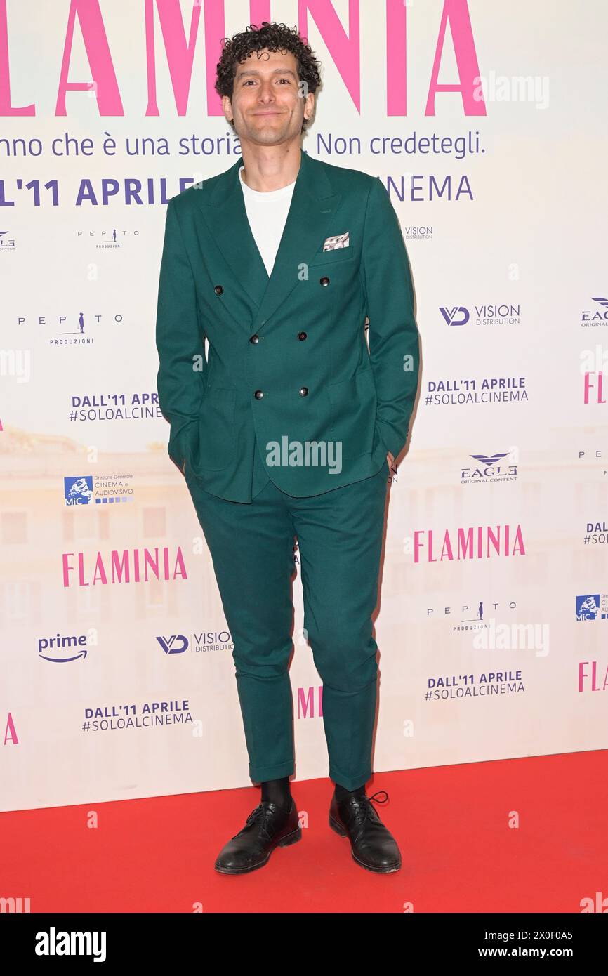 Rome, Italy. 11th Apr, 2024. Fabrizio Colica attends the red carpet of ...