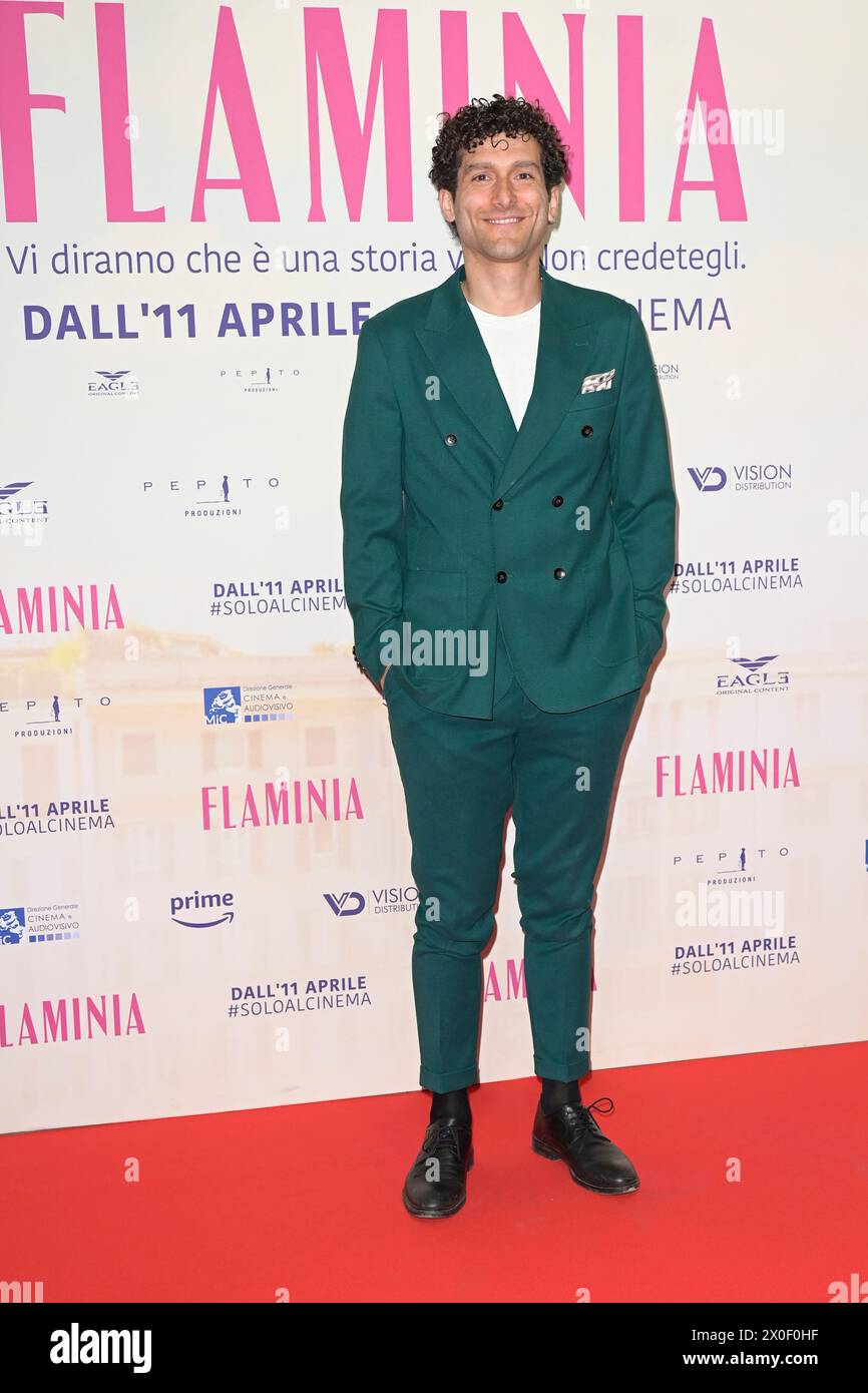 Rome, Italy. 11th Apr, 2024. Fabrizio Colica attends the red carpet of ...