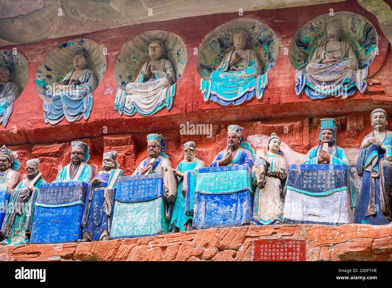 JANUARY 25, 2021, DAZU, CHINA: Ancient Rock-Caved Sculptures at Dazu ...