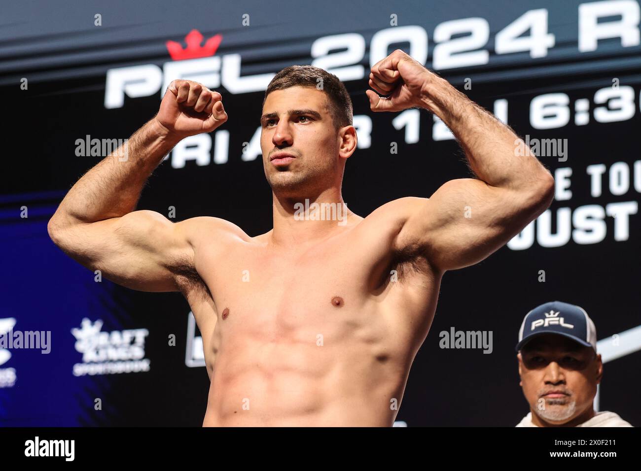 Las Vegas, NV, USA. 11th Apr, 2024. Light Heavyweight Jakob Nedoh on ...