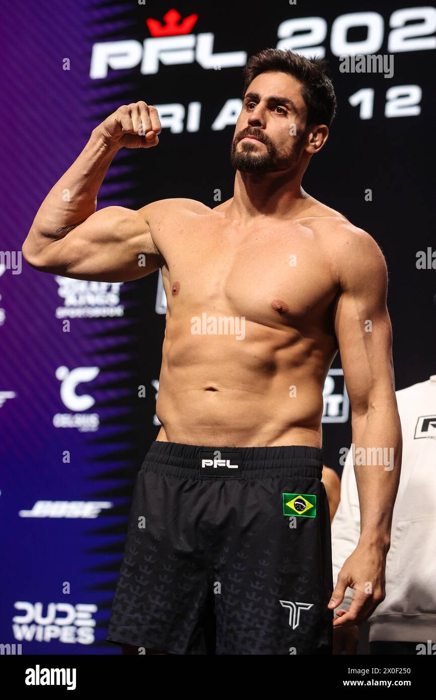 Light Heavyweight Antonio Carlos Jr. 11th Apr, 2024. on stage during ...