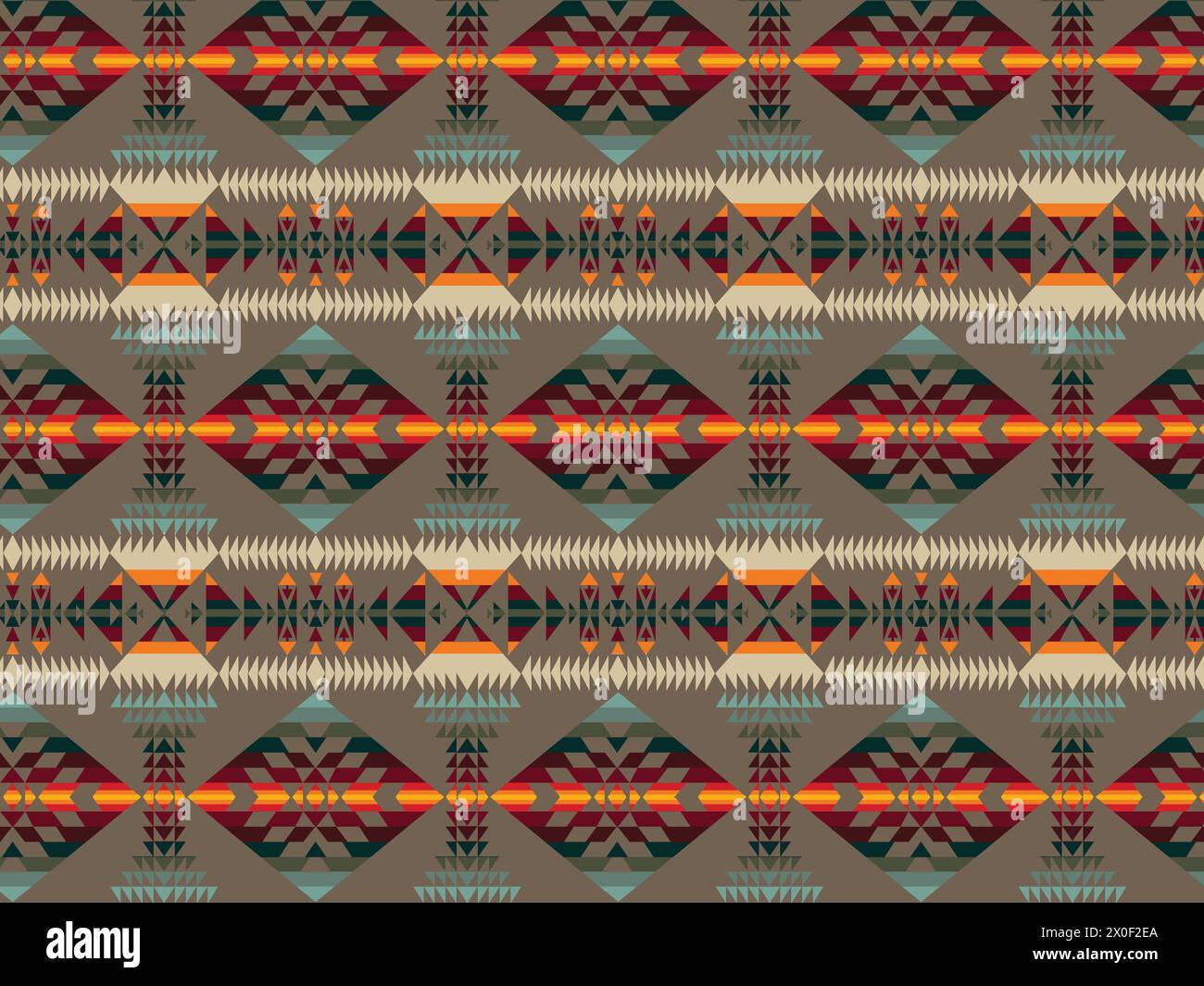 Navajo Print Fabric Aztec, Navajo Geometric Seamless Pattern. Native