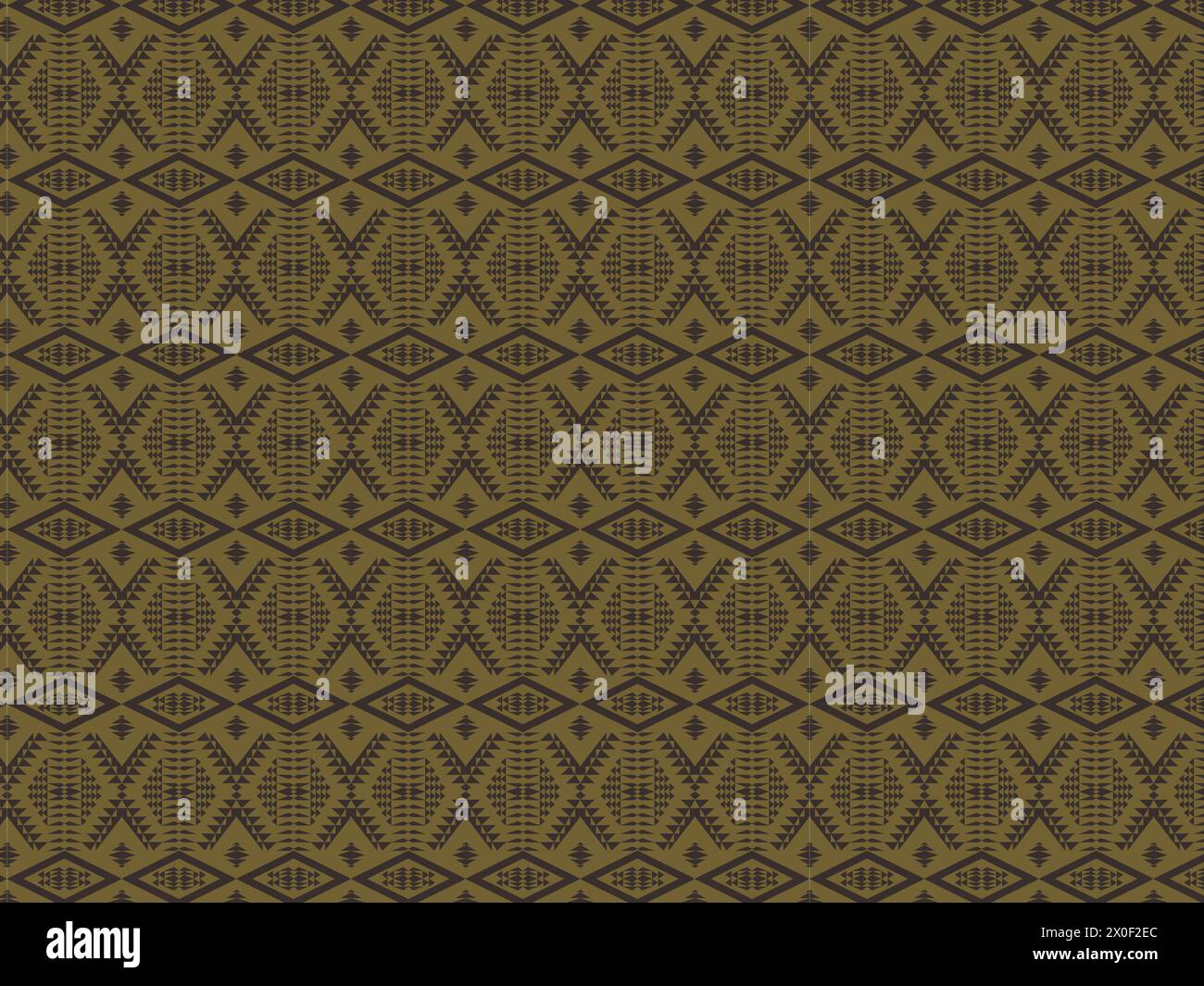 Gold Navajo seamless pattern. Traditional native american southwestern ...
