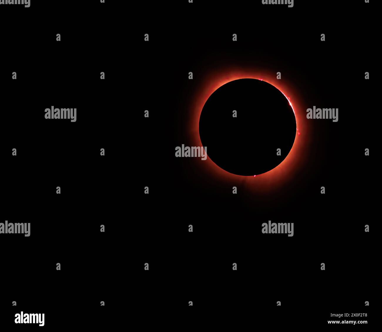Solar eclipse totality on April 8, 2024 Stock Photo - Alamy