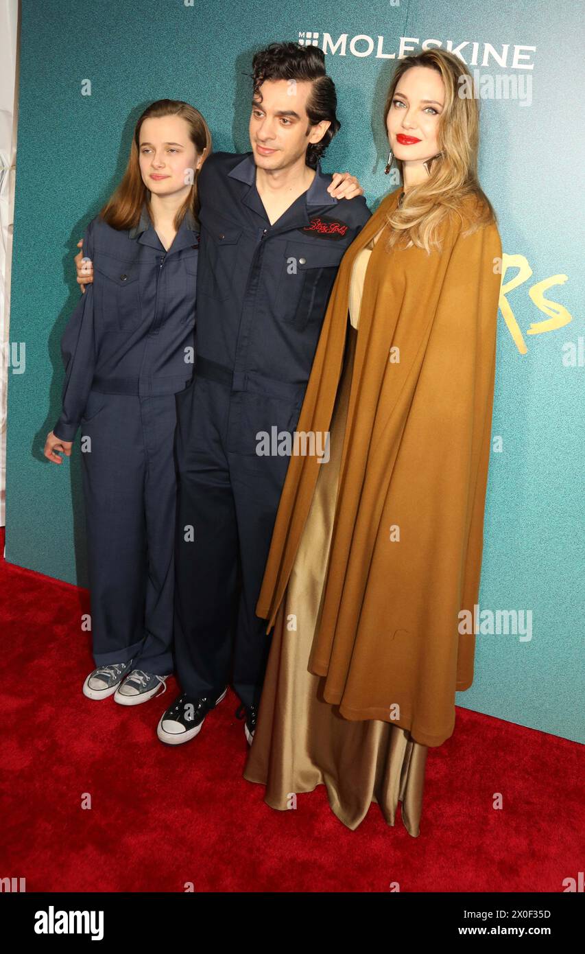 April 11, 2024, New York, New York, USA: VIVIENNE JOLIE-PITT, JUSTIN ...